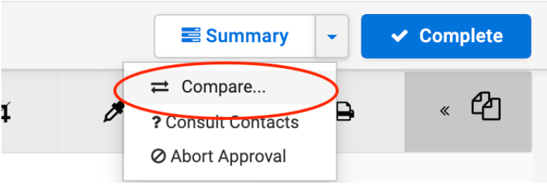 Approver Tip: Comparing Asset Versions in the Online Approval Tool – e-flow
